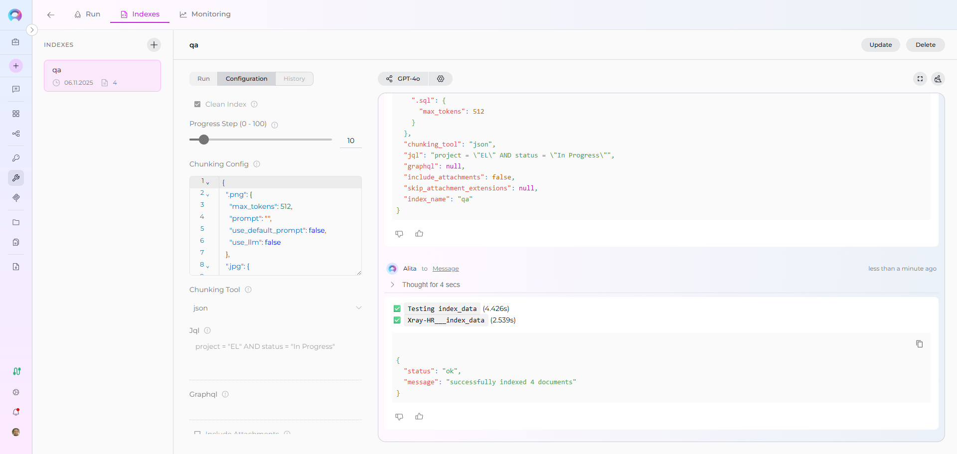Xray Indexing - ELITEA Documentation